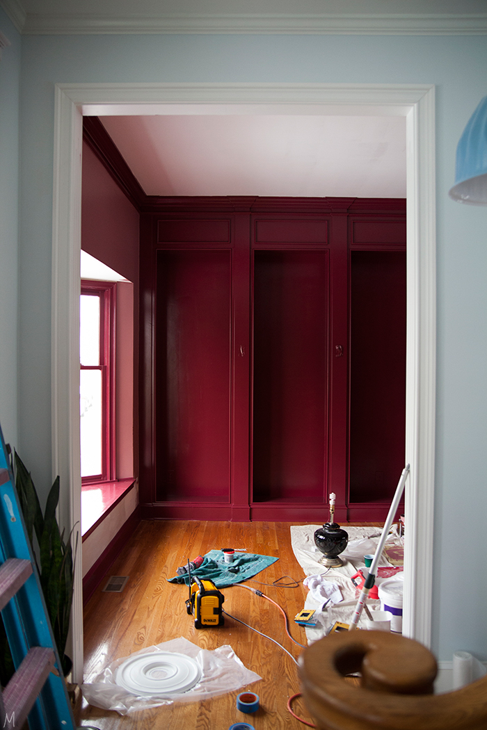 The-Makerista-Library-Front-Room-Radicchio-Leaf-Sherwin-Williams-Built ...